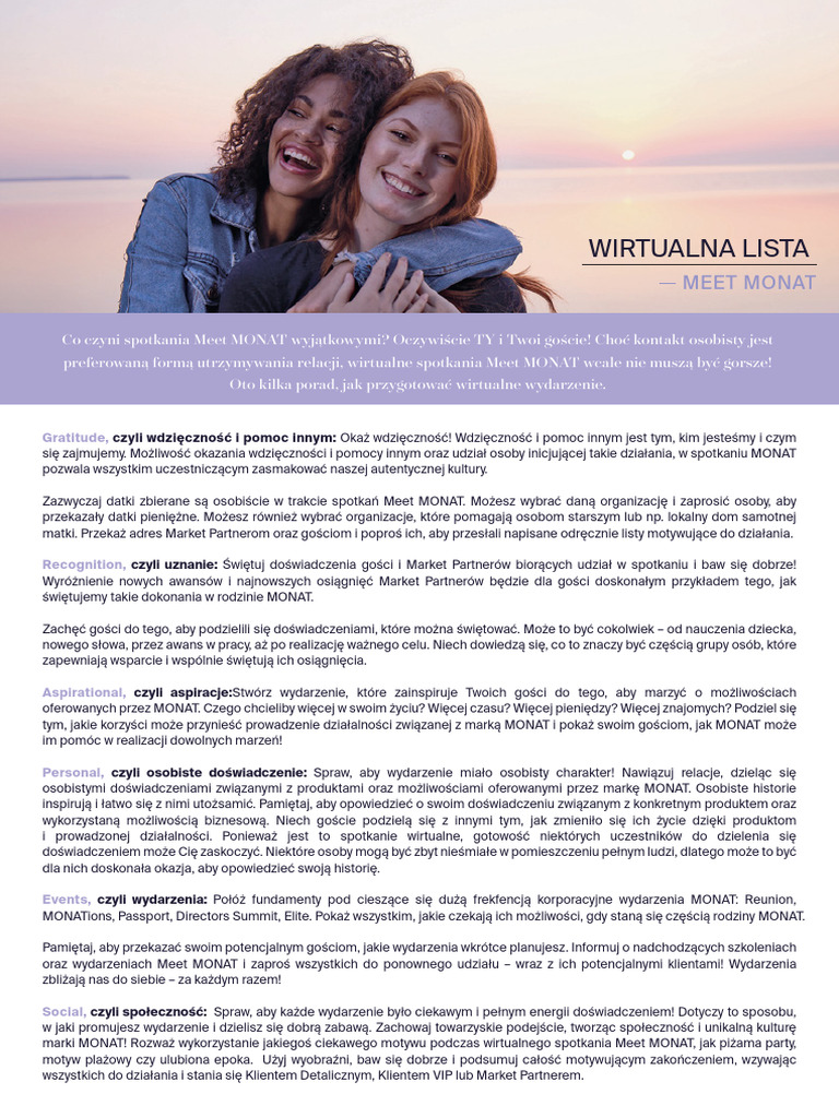 PL MEET MONAT VIRTUAL CHECKLIST 040620 v4 | PDF