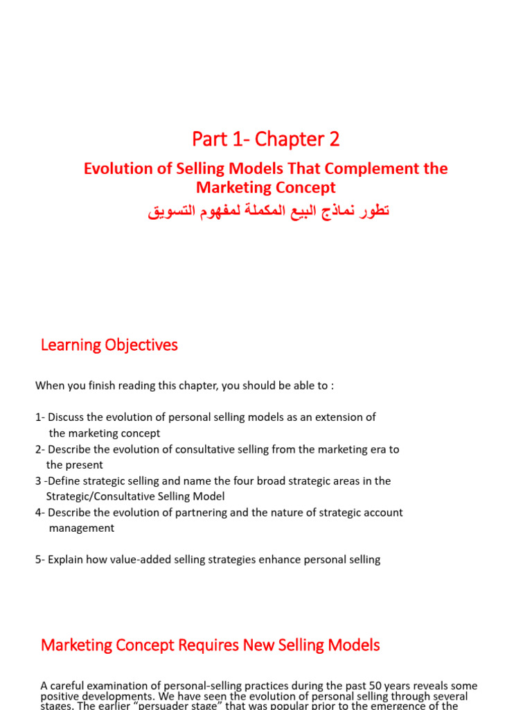 Part 1- Chapter 2 | PDF | Sales | Marketing