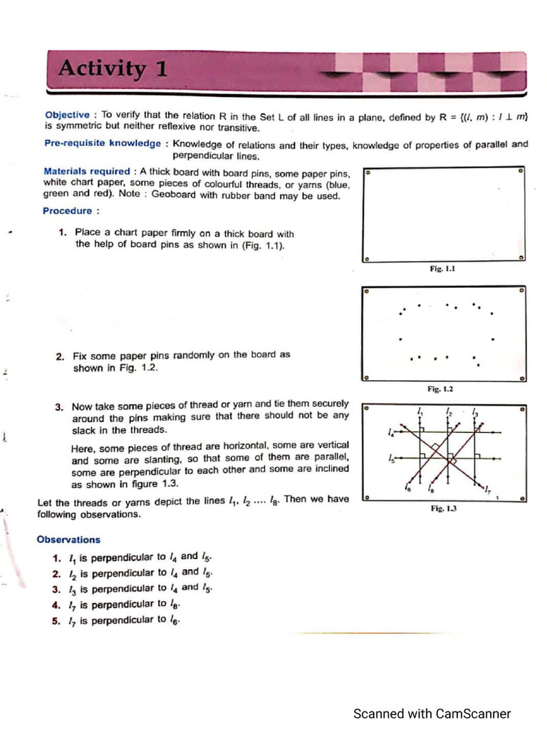 XII Mathematics Activities | PDF