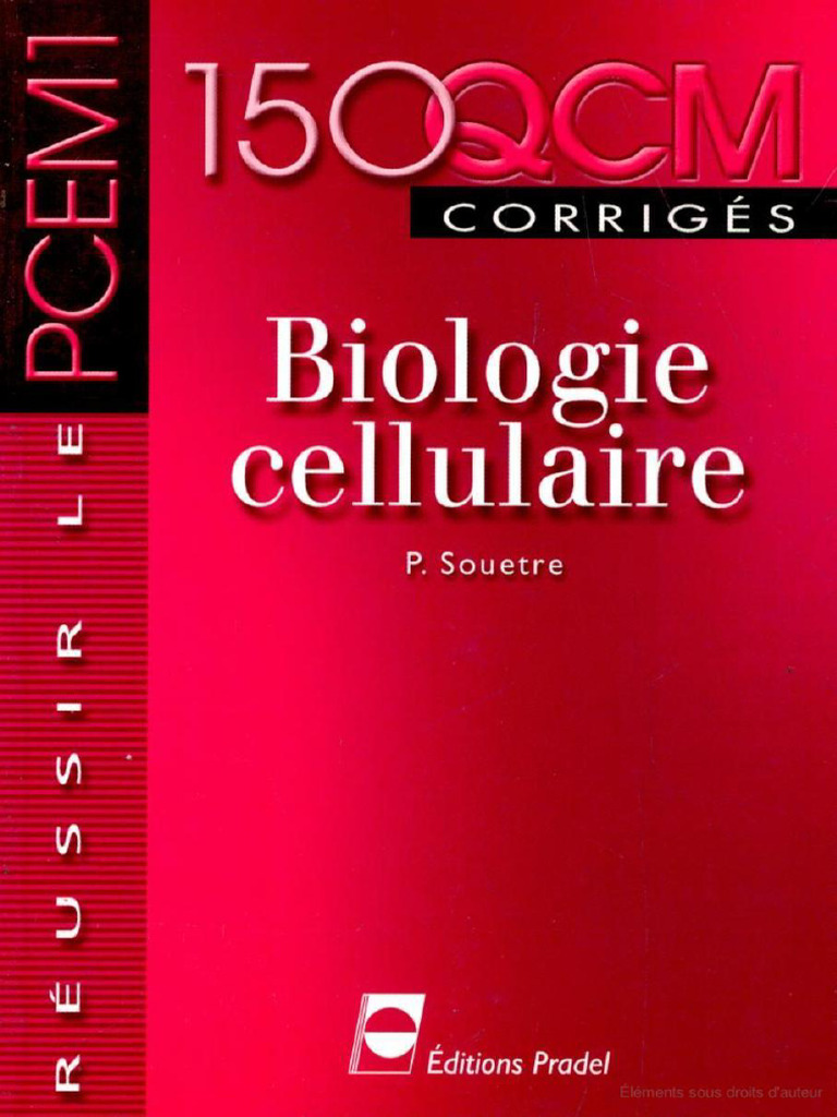 150 QCM Biologie Cellulaire | PDF