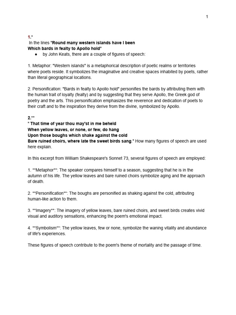 Figures of speech | PDF | Metaphor | Helen Of Troy