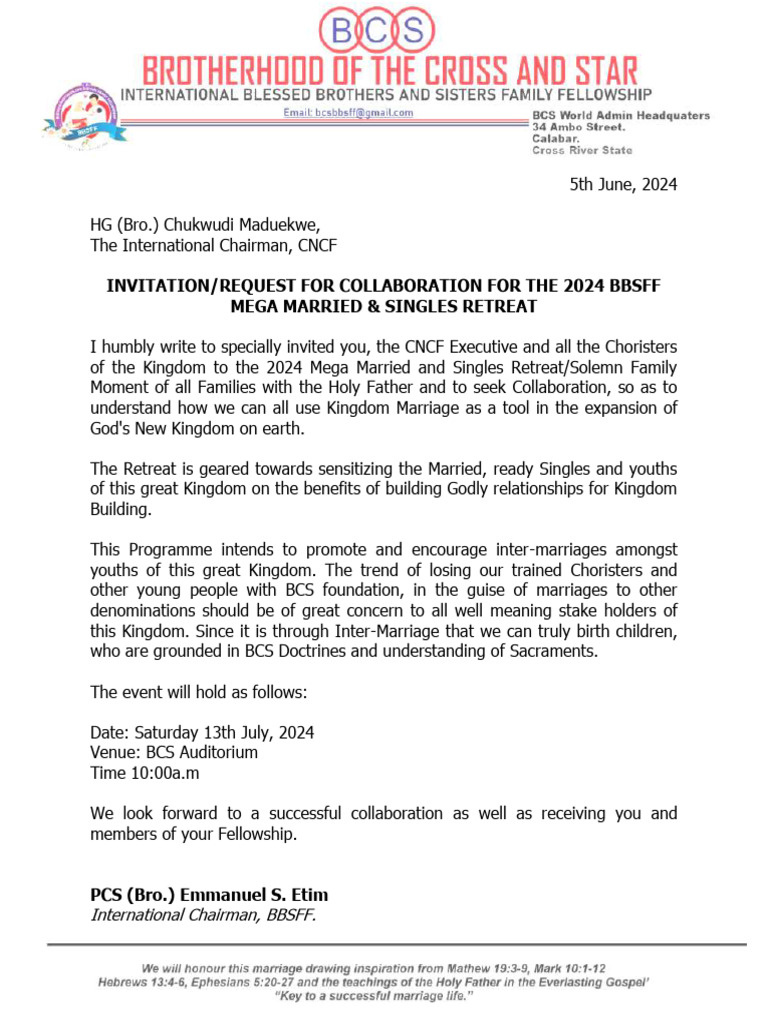 HG (Bro.) Chukwudi Maduekwe | PDF