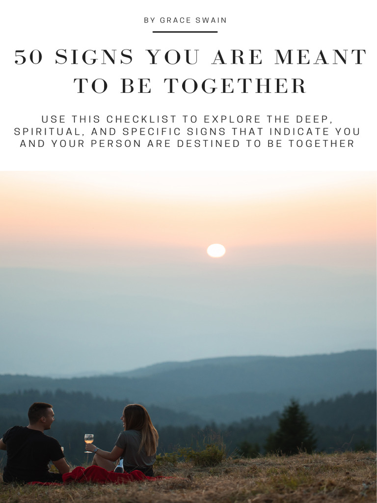 50 Signs You Are Meant to Be Together | PDF