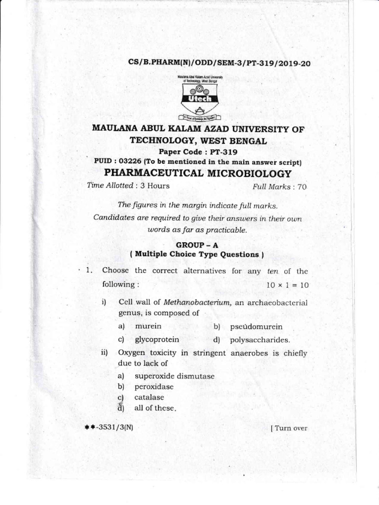 Pharmaceutical Microbiology | PDF | Bacillus | Bacteria