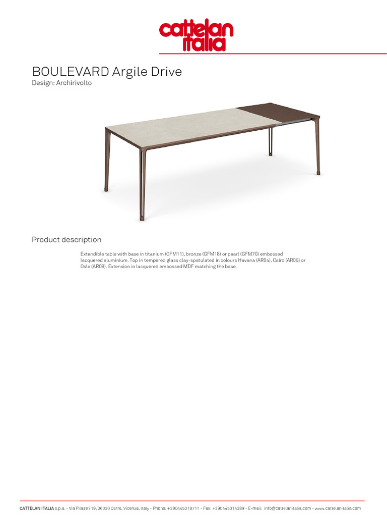 BOULEVARD Argile Drive | PDF | Textiles | Leather