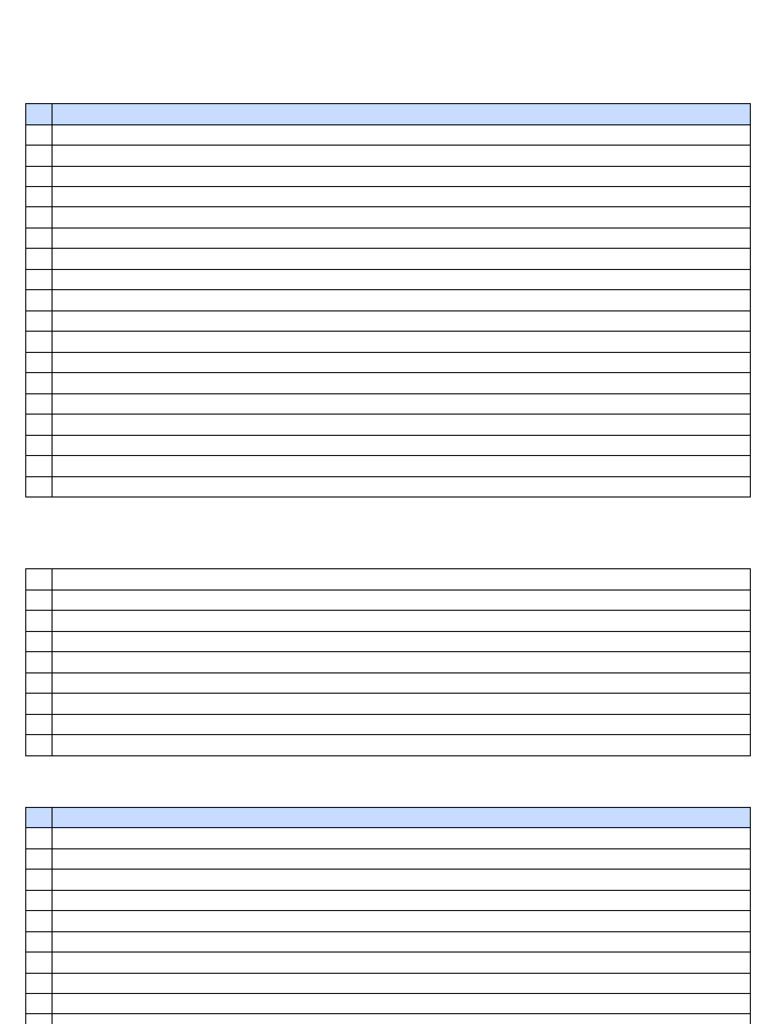 Comprehensive Topics List | PDF