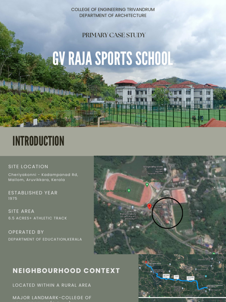 GV Raja Sports School Overview | PDF