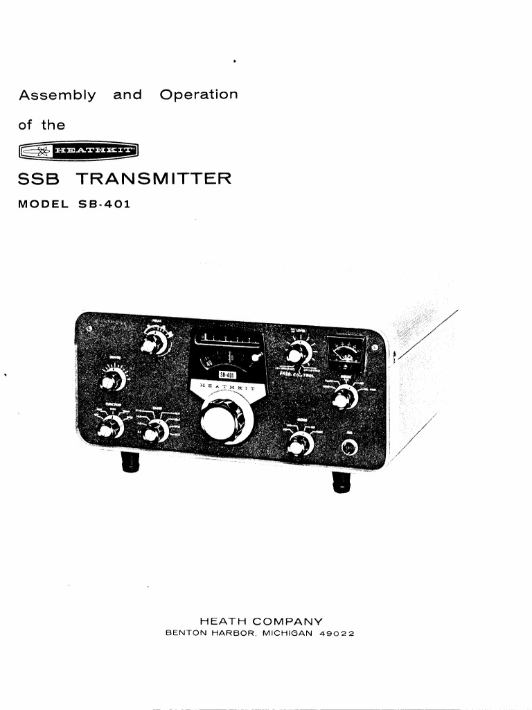 Heathkit SB-401 SSB Trasmitter Manual | PDF