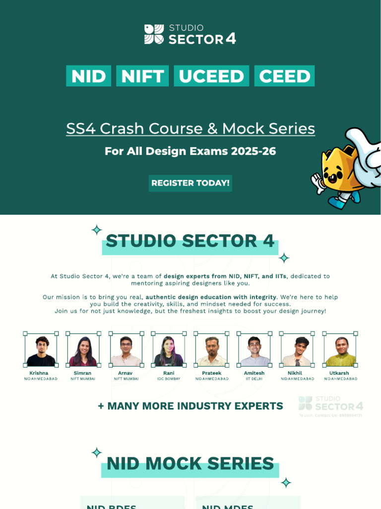 Studio Sector 4 Mock Series | PDF
