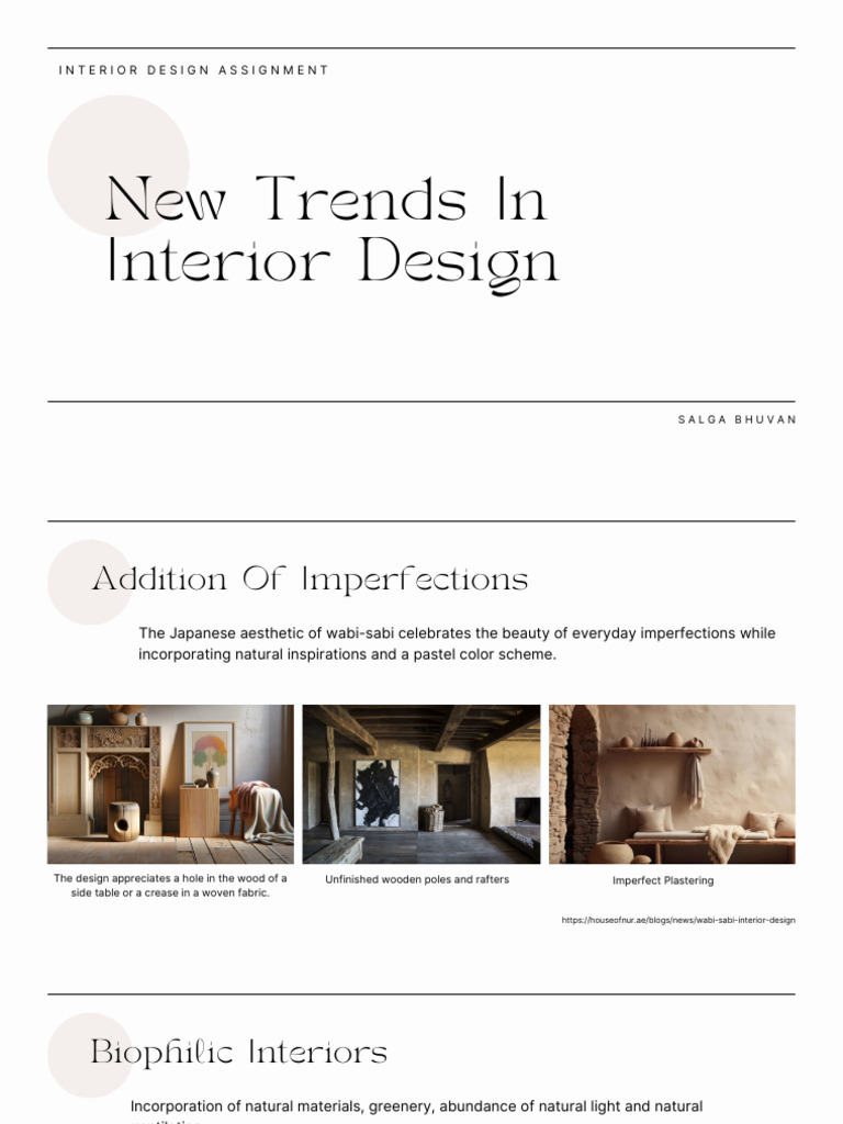 New Trends in Interior Design - ID Assignment | PDF | Architectural ...