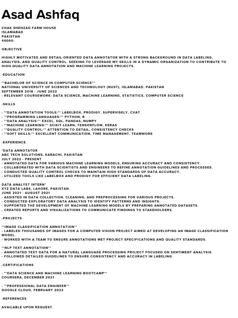 Annotation Resume | PDF