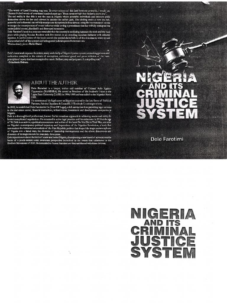 Nigeria and Its Criminal Justice System PDF Download by Dele Farotimi | PDF