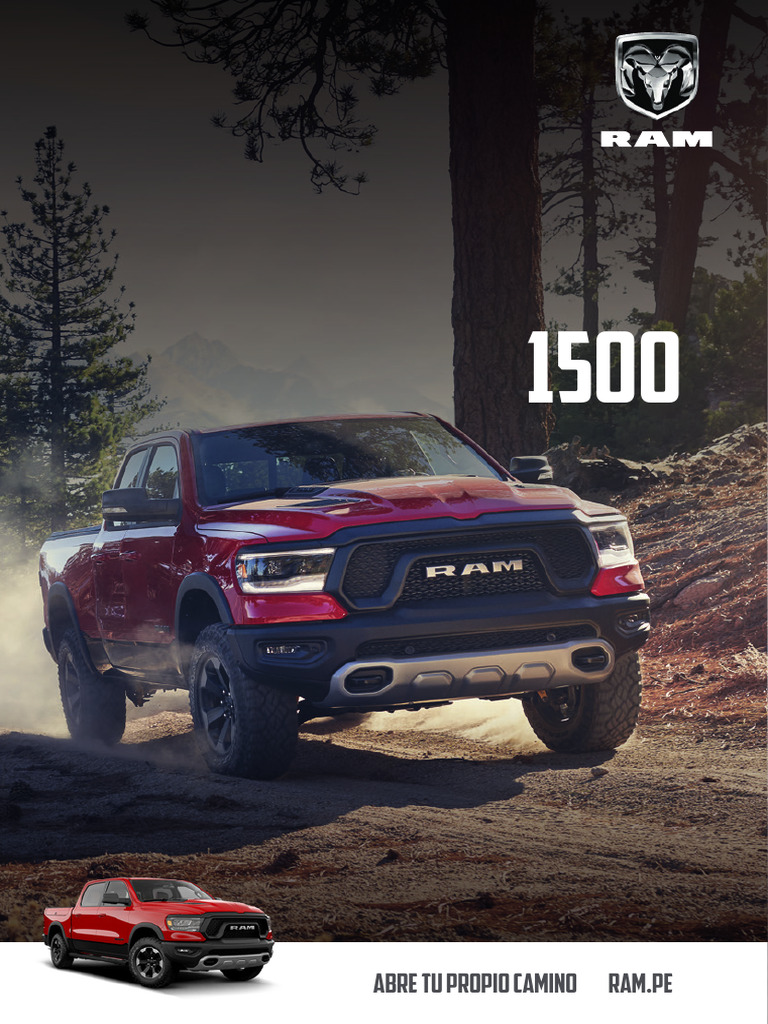 Diptico RAM 1500 Web | PDF | Tracción en las cuatro ruedas | Sistema de freno antibloqueo