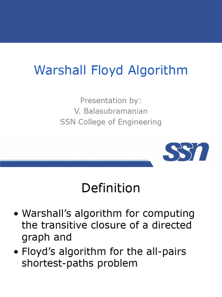 Warshall Floyd | PDF