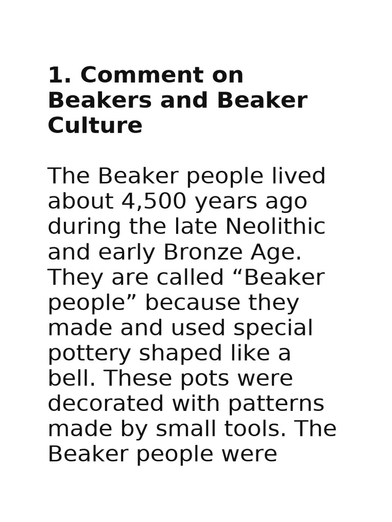 Beaker People and Celtic Culture Overview | PDF | Beowulf | Irish Mythology