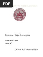 IT402 Digital Documentation Notes Class10 | PDF