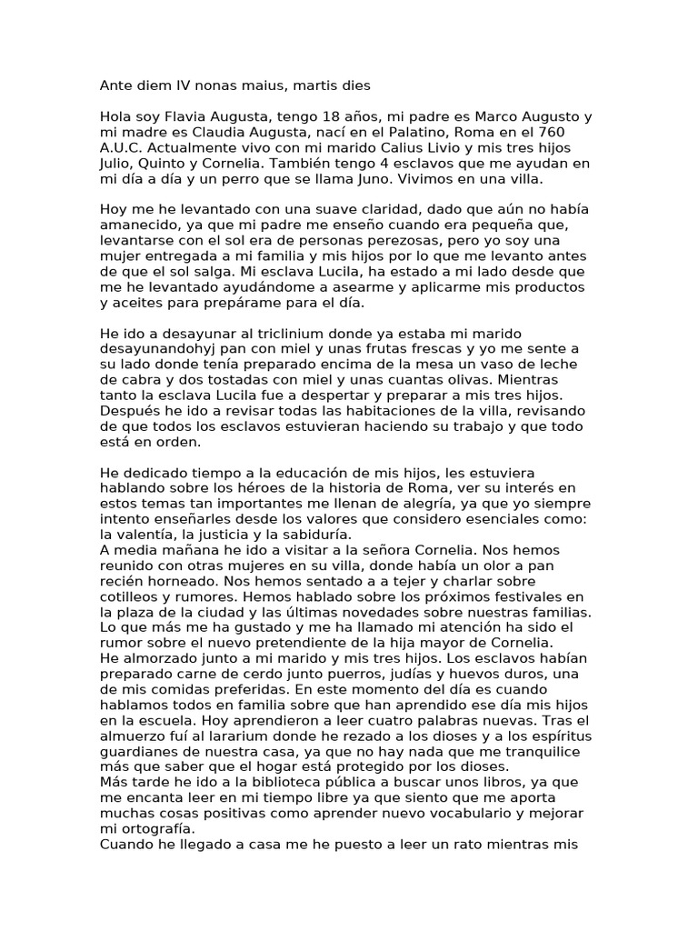 Ante Diem IV Nonas Maius | PDF | Alimentos | Cocina