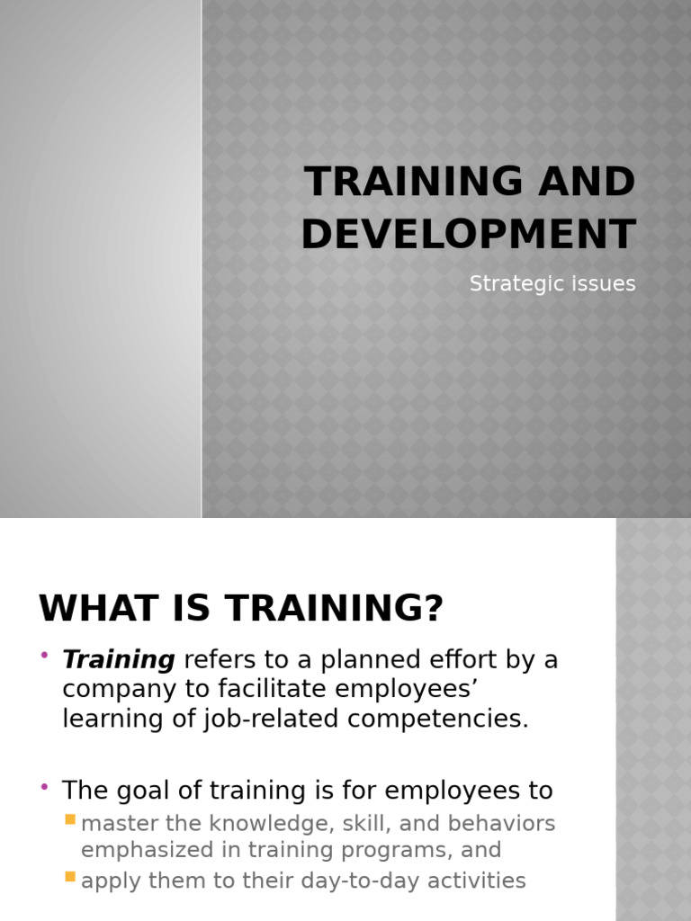 6 Training and Development | PDF | Emotional Intelligence | Learning