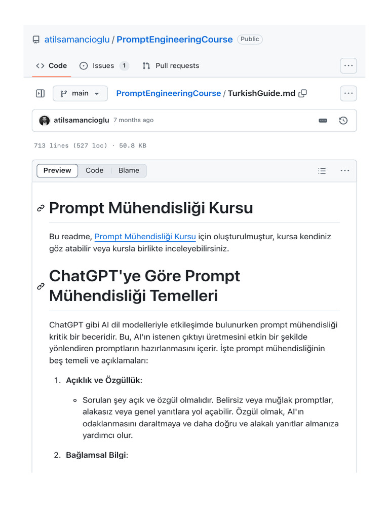 PromptEngineeringCourse-TurkishGuide - MD at Main atilsamancioglu-PromptEngineeringCourse GitHub ...