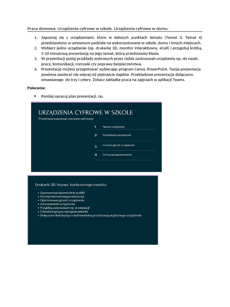 Praca Domowa Urządzenia Cyfrowe | PDF