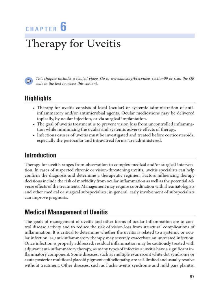 09-Uveitis and Ocular Inflammation-114-139 | PDF | Corticosteroid ...