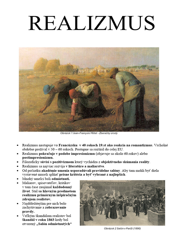 DVK - Realizmus PDF | PDF