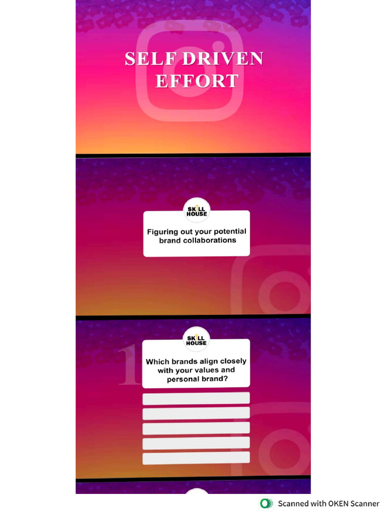 Self Driven Effort | PDF