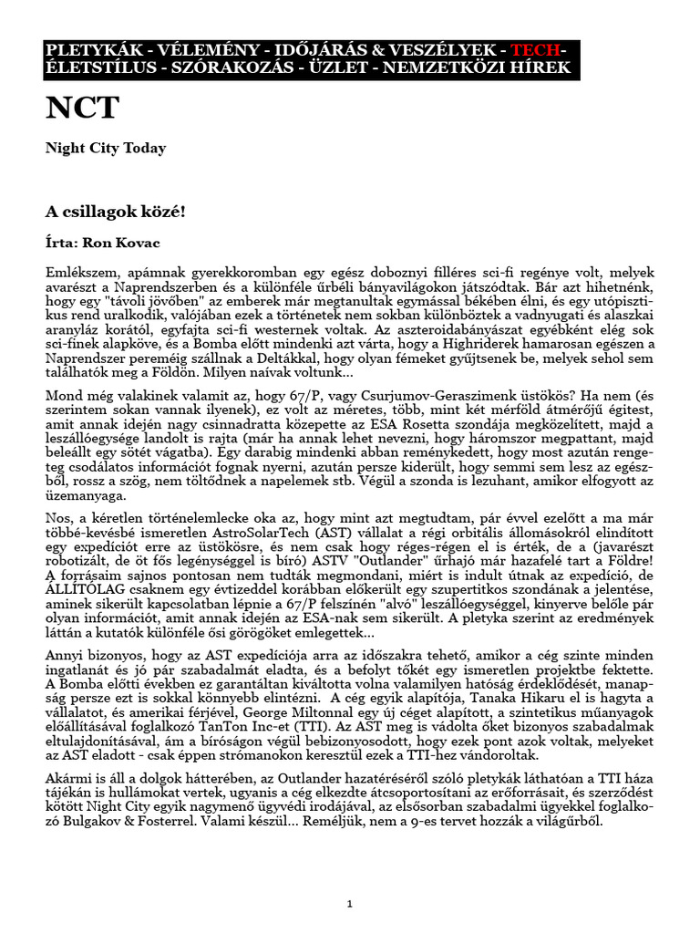 CPR - Faxlap 16 - Csillagpor | PDF