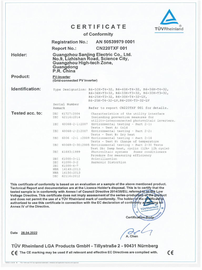 R6 - (25-50) K-T4-32 LVD Certificate-2 | PDF