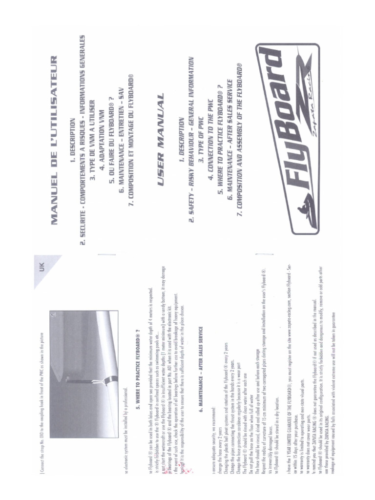 Flyboard Manual V1 | PDF