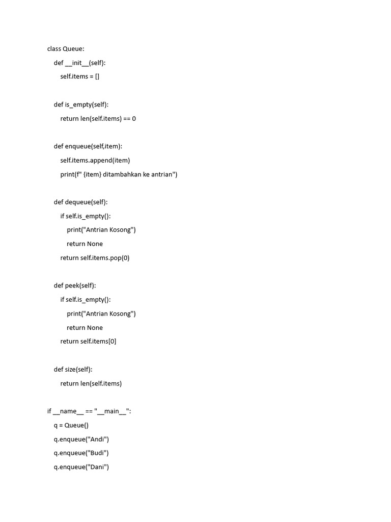 Python Queue Implementation Guide | PDF