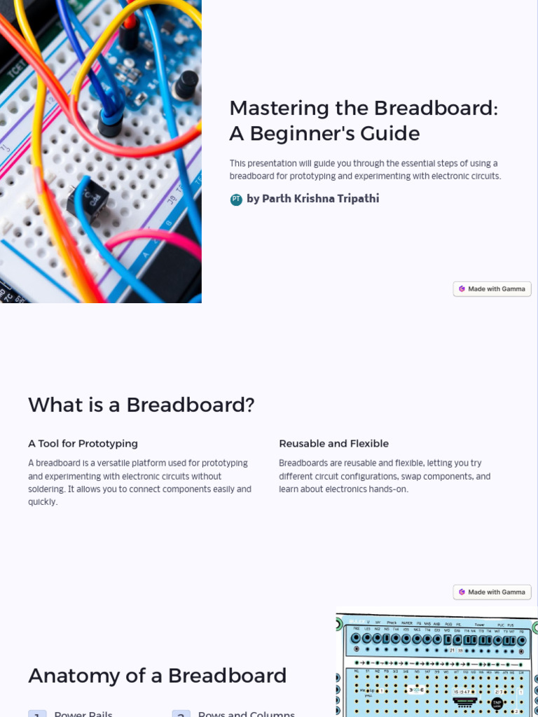 Mastering The Breadboard A Beginners Guide | PDF | Computer Engineering | Electromagnetism