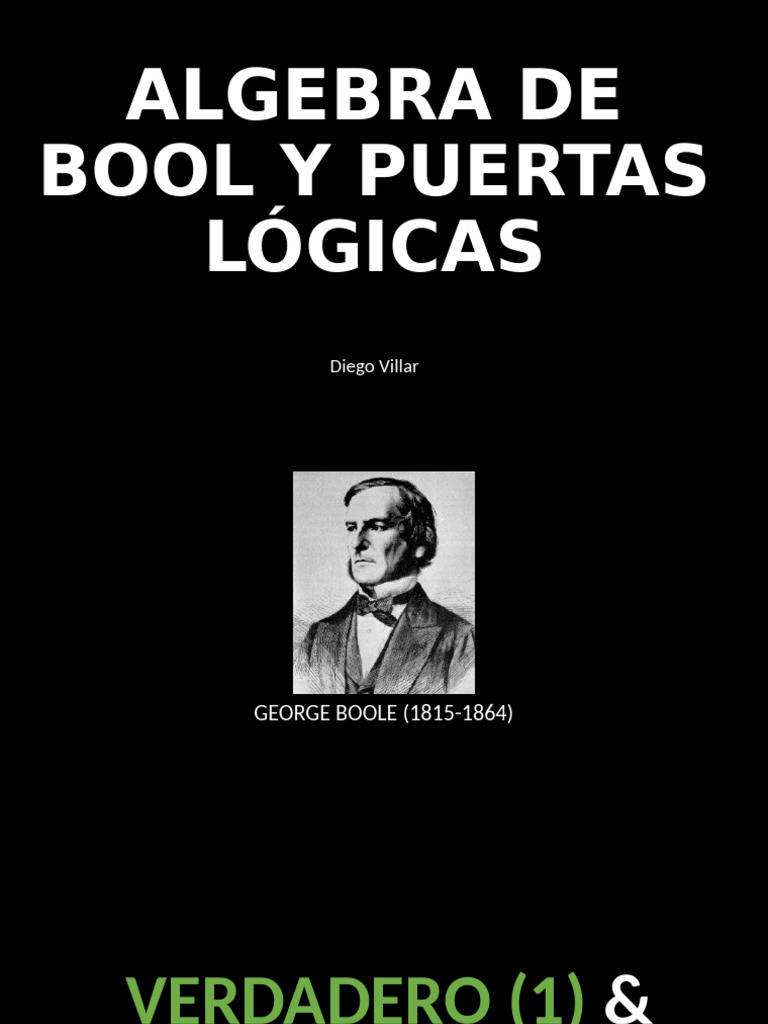 Algebra de Bool y Puertas Lógicas | PDF