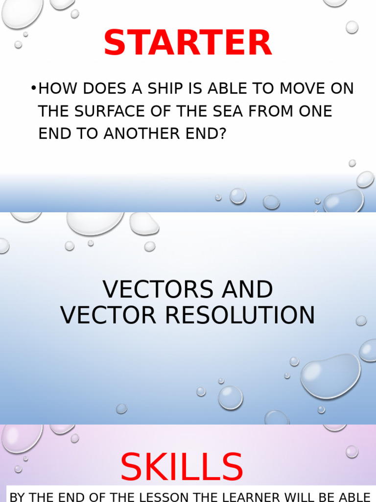Vectors and Vector Resolution | PDF | Euclidean Vector | Geometry