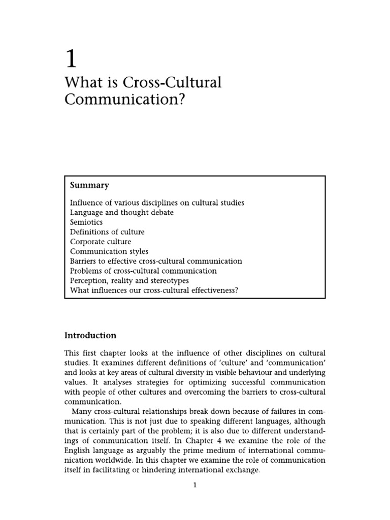 Understanding Cross-Cultural Communication | PDF | Semiotics ...