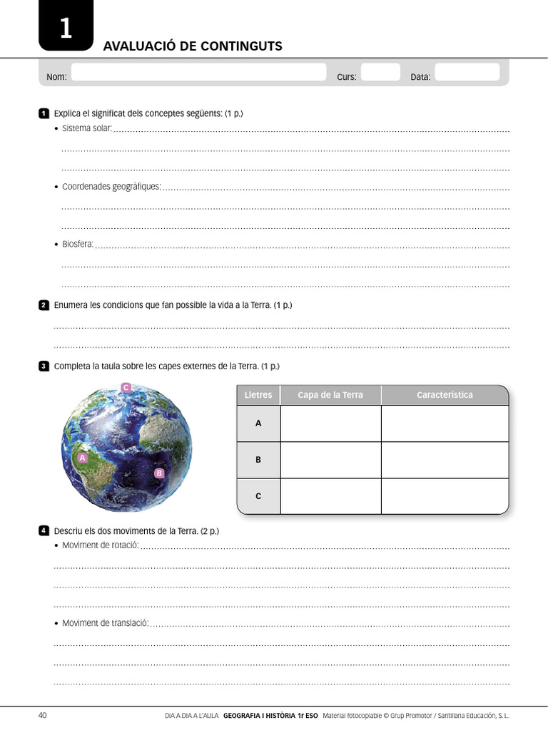 Socials. Primer dESO. Curs 2223 | PDF
