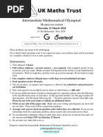 SMC 2014 Answer | PDF | Mathematics | Competition