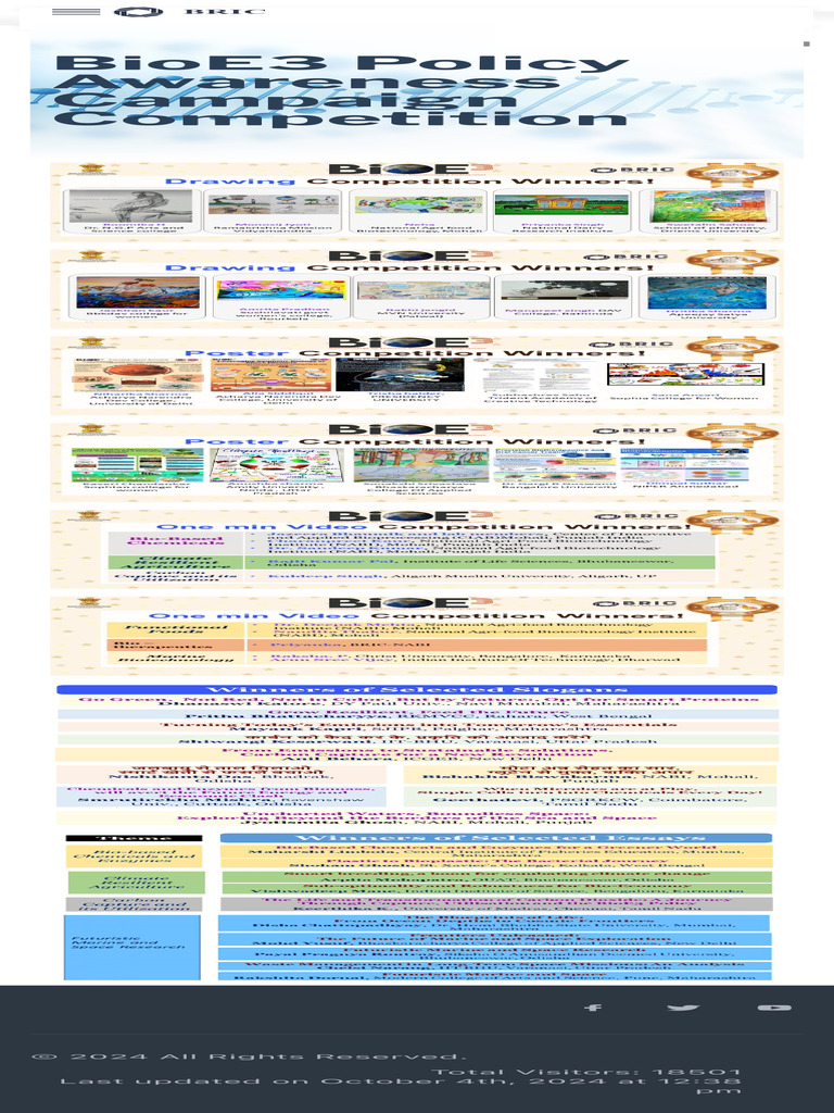 BioE3 Policy Awareness Campaign Competition – BRIC | PDF
