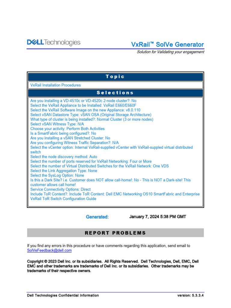 VxRail Appliance - VxRail Installation Procedures | PDF | Ip Address | Computer Network
