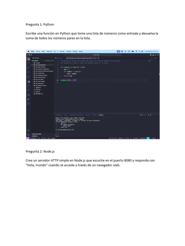 Prueba técnica desarrollador JR python y javascript | PDF | Redes | Internet y web