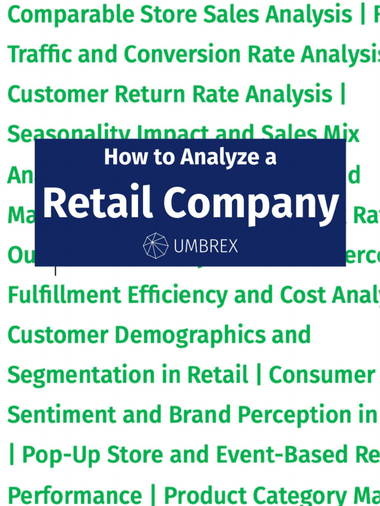 How to Analyze a Retail Company | PDF | Retail | Seasonality