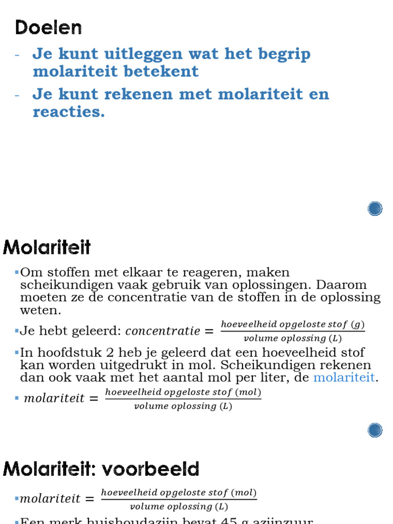 4.4 Molariteit | PDF
