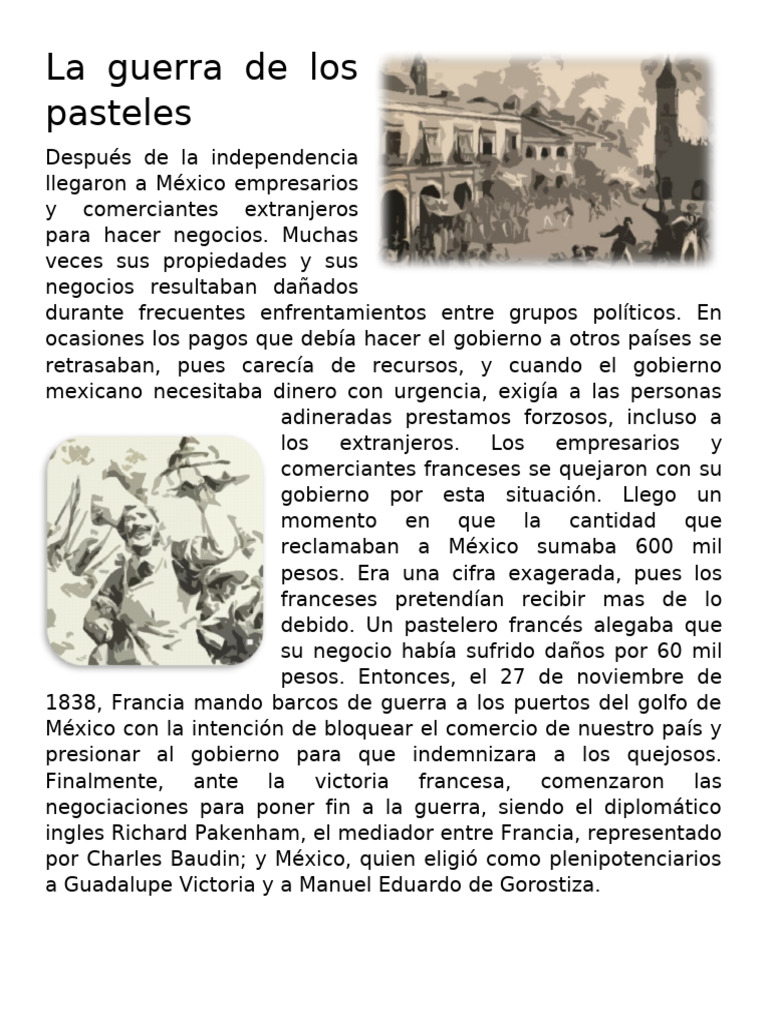 La Guerra de Los Pasteles | PDF