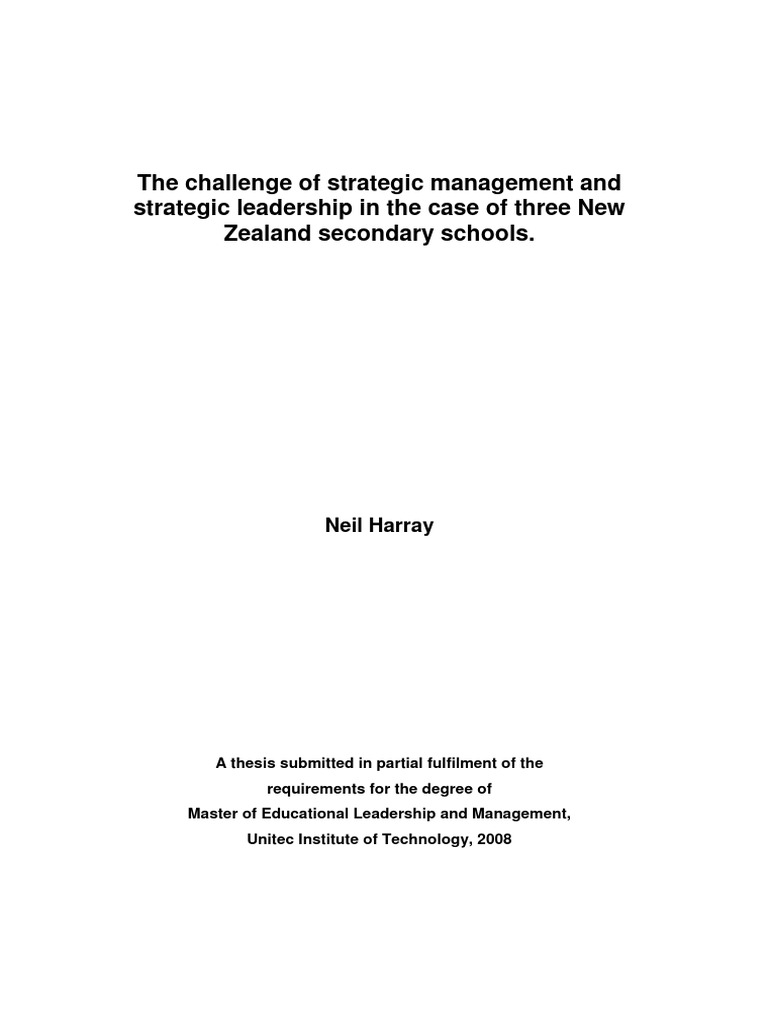 The challenge of strategic management and | PDF | Strategic Management ...