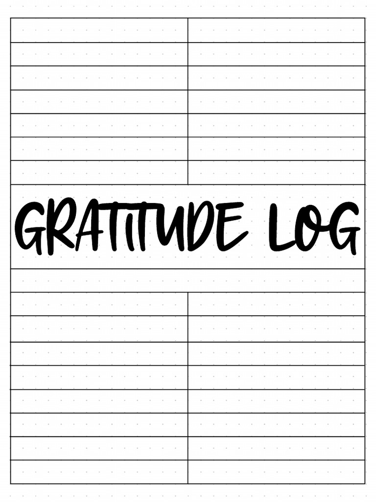 Gratitude-Log-31-Days (1) 2 | PDF