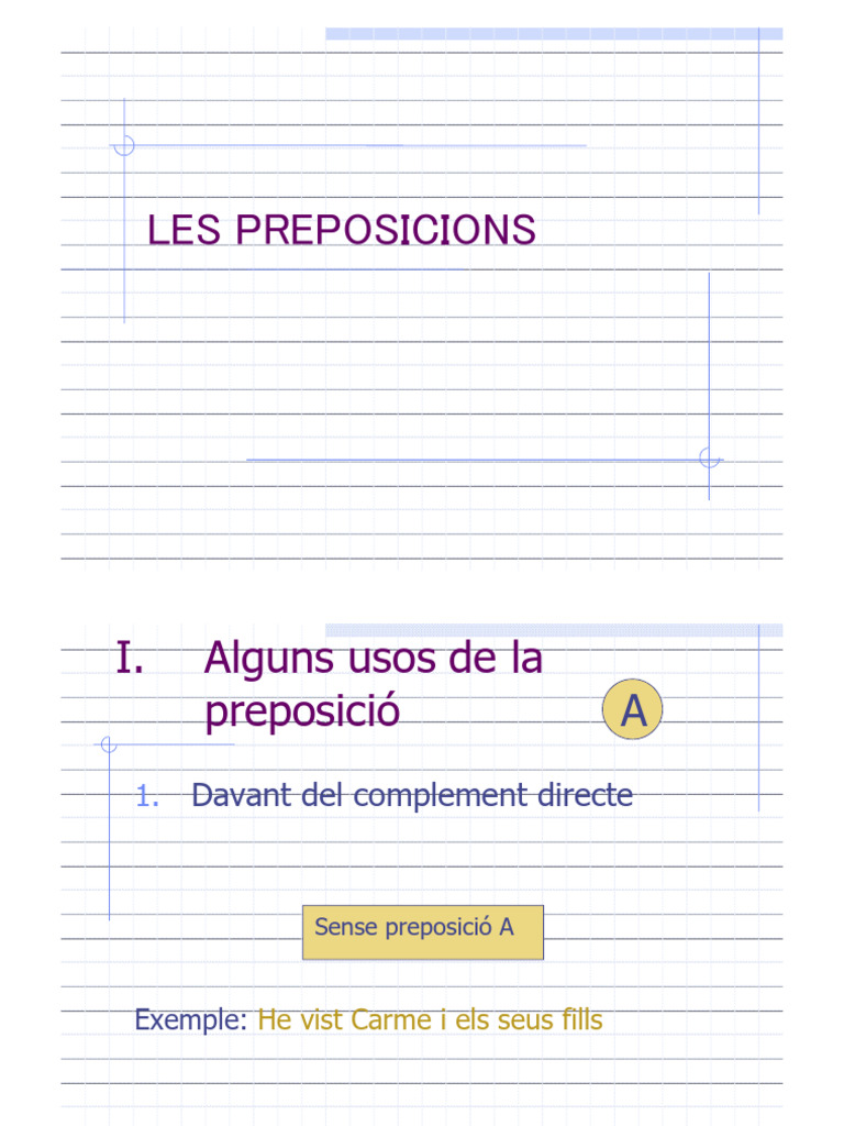 Les Preposicions PP Presentació | PDF