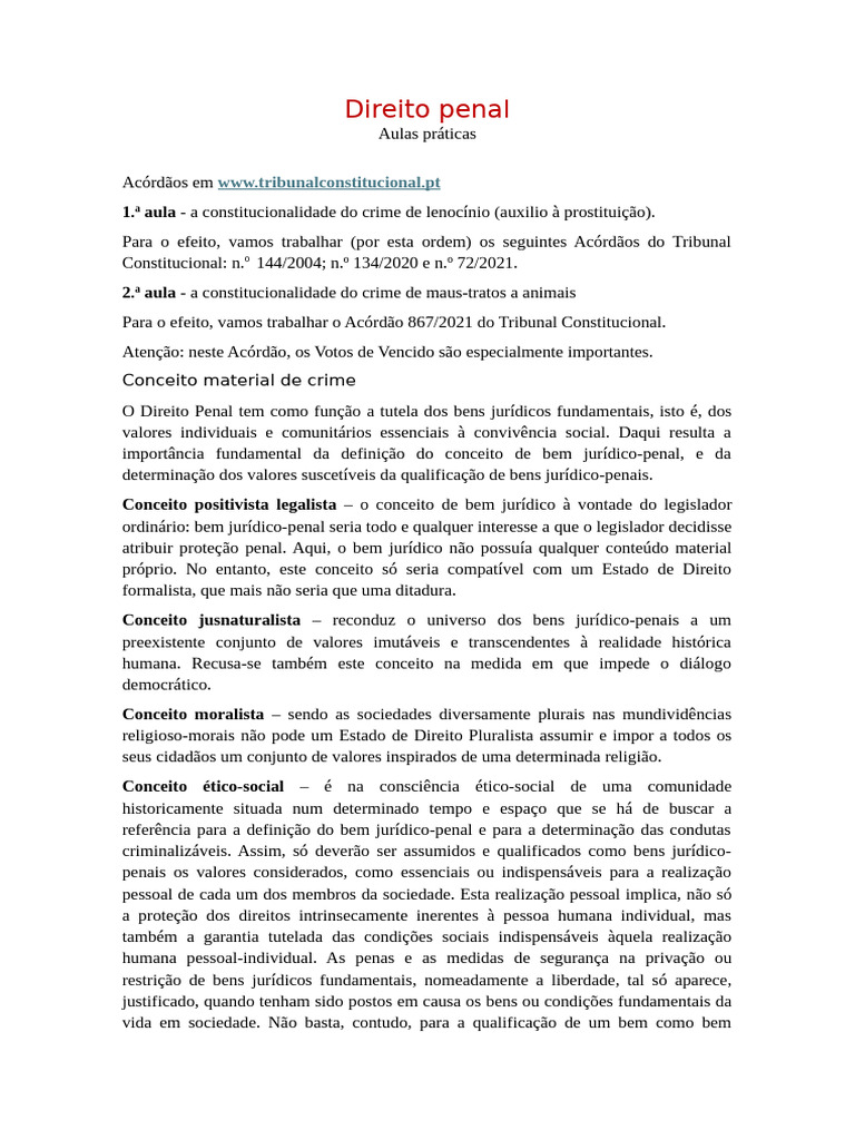 Conceitos Fundamentais do Direito Penal | PDF | Crimes | Crime e Violência