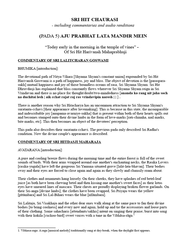 5 - Aju Prabhat Lata Mandir - Sri Harivansh | PDF