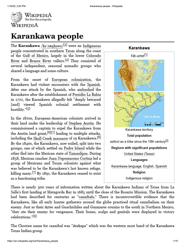 Karankawa People - Wikipedia | PDF | Archery