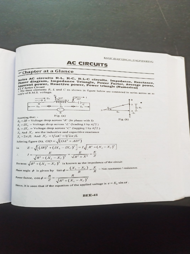 Ac Circuits BEE Organizer | PDF